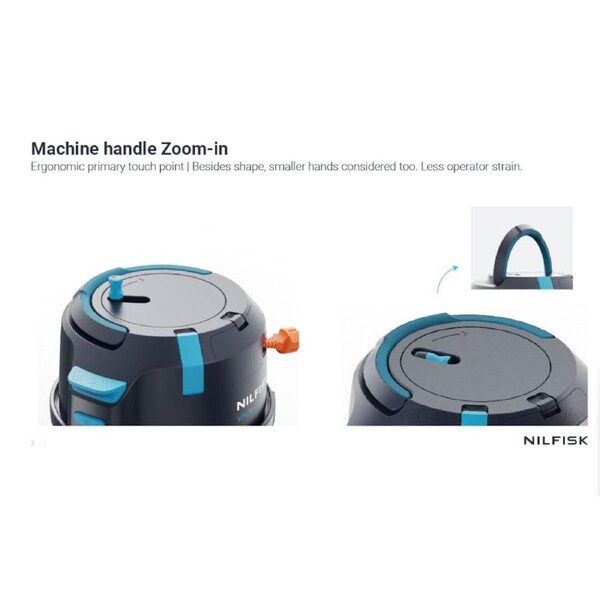 Nilfisk VP400 Dry Commercial Vacuum with H13 HEPA Filter and Cordwinder ...