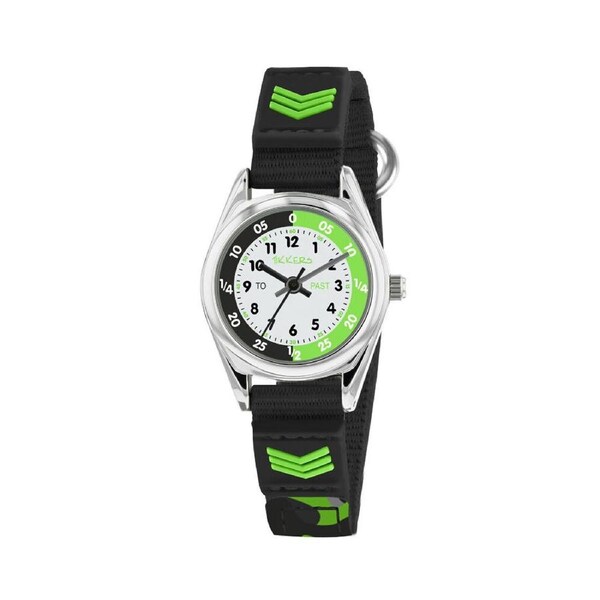 Tikkers Time Teacher Canvas Watch with Adjustable Silicone Straps ...