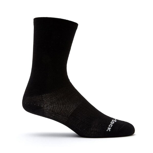 Wrightsock Coolmesh II Crew Length Black Unisex Running/Active Socks M ...