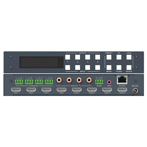 Pro2 4X4 HDMI2.0 18GBPS 4K60 Matrix Downscaler Audio Extractor HDR ...