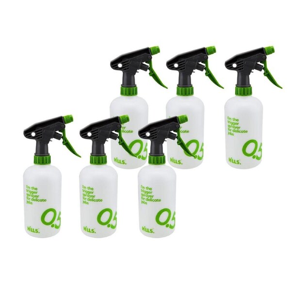 6x Spray Bottle 500ml Hills® Trigger Gun Misting Sprayer Flowers ...