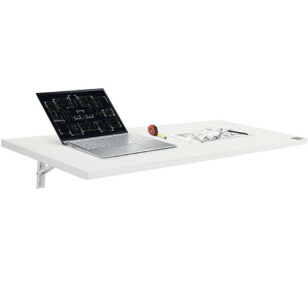 Wall Mounted Floating Laptop Desk - Space-Saving and Durable for Home ...