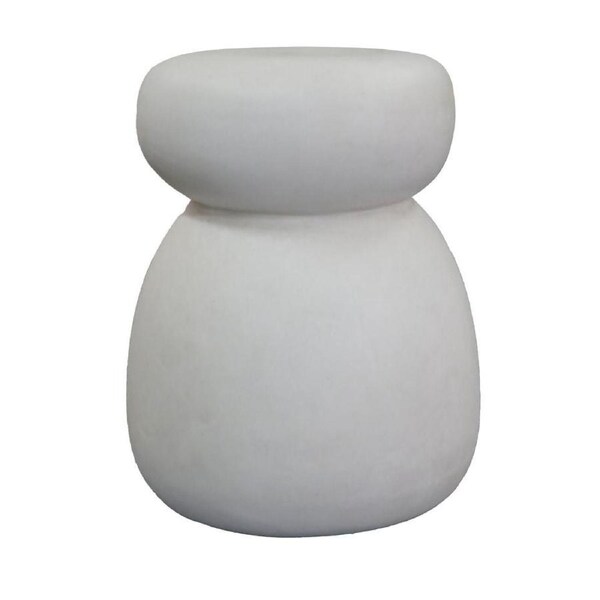 Modern Furniture ROCCO 38cm Indoor & Outdoor Side Table Stool - White ...