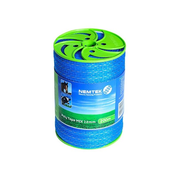 Nemtek 200m White MIX 12mm Electric Fence Poly Tape | Woolworths