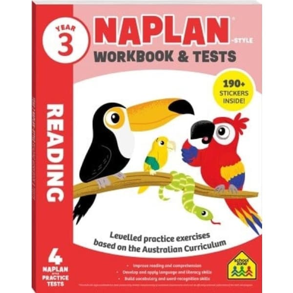 Year 3 NAPLAN*-style Reading Workbook and Tests | Woolworths