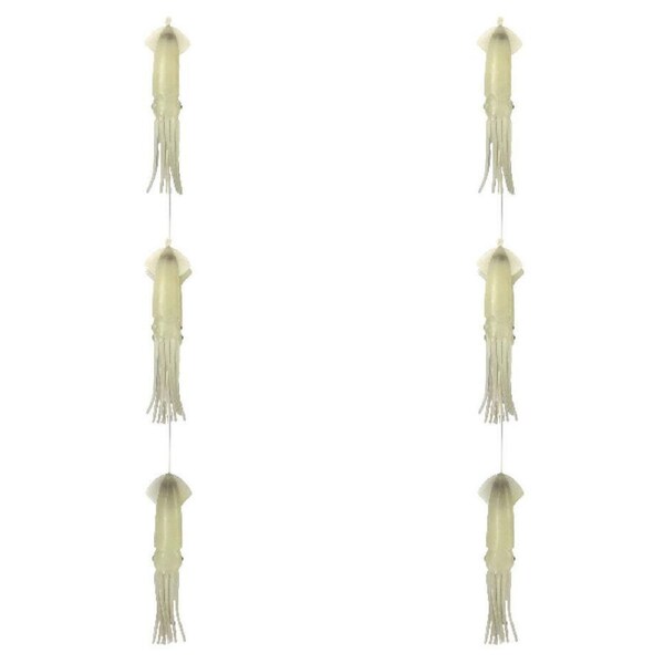 2PK Sea Pro 3 Squid Daisy Chain Trolling Lure Squid Teaser 25.5x11cm ...