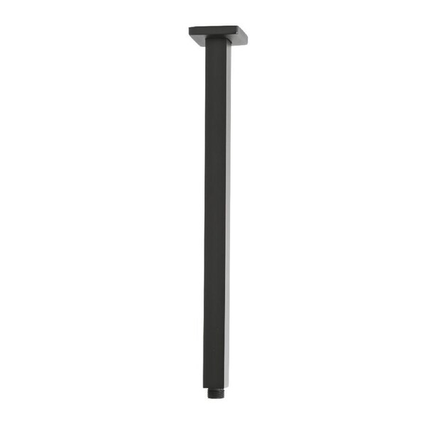 VALE 400mm Ceiling Mounted Square Shower Arm - Matte Black | Woolworths