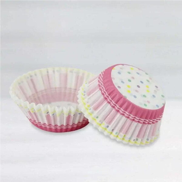 Pink Polka Dot Cupcake Cups 40pk | Woolworths
