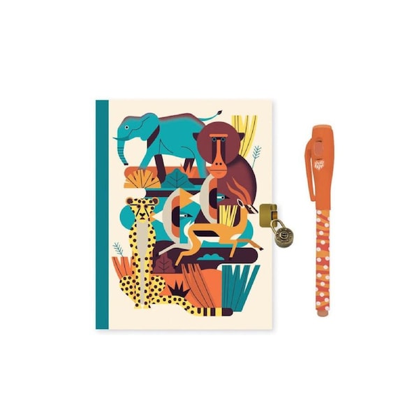Djeco Owen Secret Notebook w/ Invisible Ink Magic Pen Writing ...