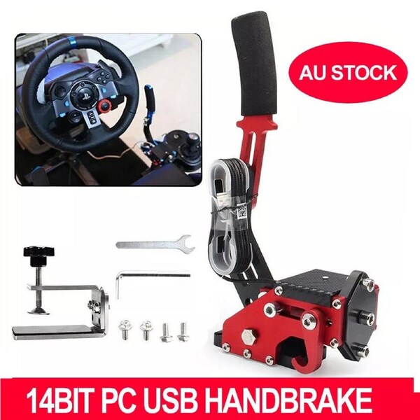 USB Handbrake 14Bit Racing Hand Brake For PC Game G27 G25 G29 T500 T300 ...