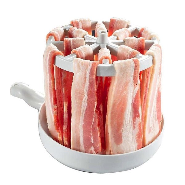 Microwave Bacon Cooker Quick Cooking Bacon Rack Grease Collector ...