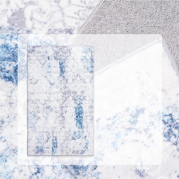 60x90 CM Traditional Vintage Rug 6mm Thick Antibacterial Non-Slip ...