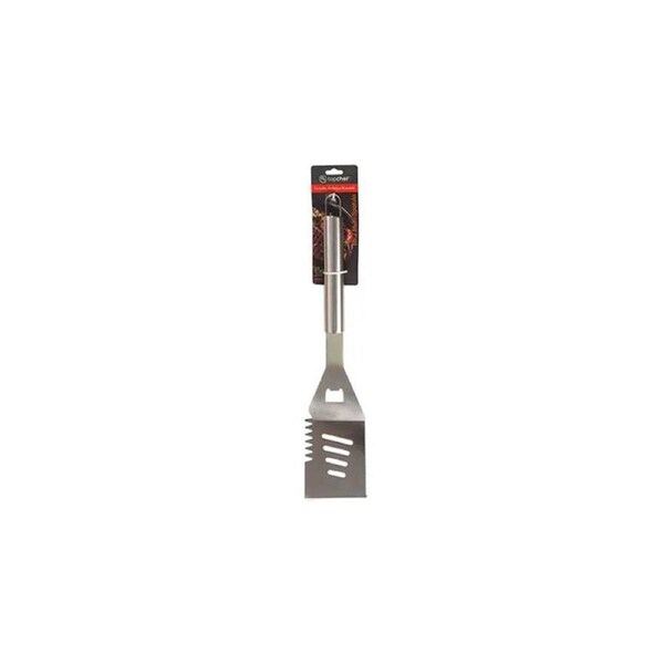 Top Chef BBQ Turner with Indents Stainless Steel & Black Handle-44.5 X ...