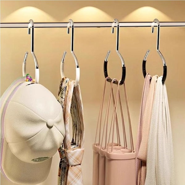 10pcs Circle Ring Hat Hanger 8 Hats Display Rack Baseball Cap Organizer ...