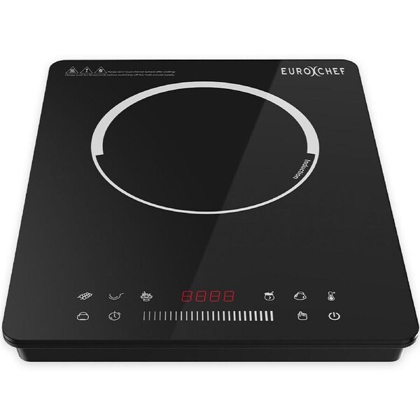 EUROCHEF Induction Cooktop, 2000W, 9 Heat Levels, Fast Electric ...