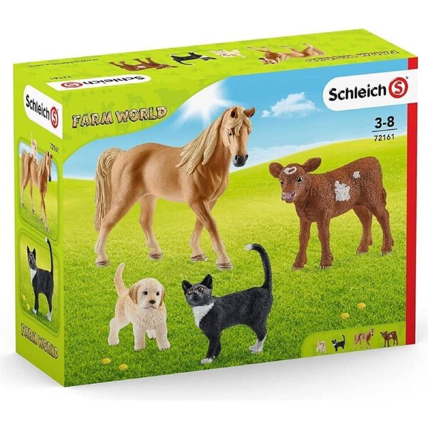 Schleich - FARM WORLD Farm & Pet 4 Piece Animal Starter Set | Woolworths