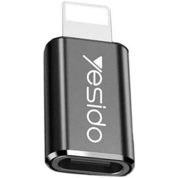 Yesido GS03 Type C To Lightning Connector Adapter - Black | Woolworths