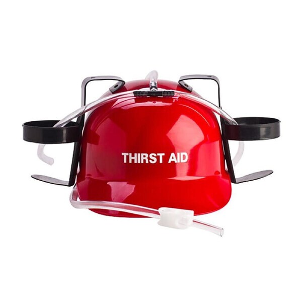 MDI Drinking Party Hat Beer Helmet Drink Dispenser Thirst Aid 31x27cm ...