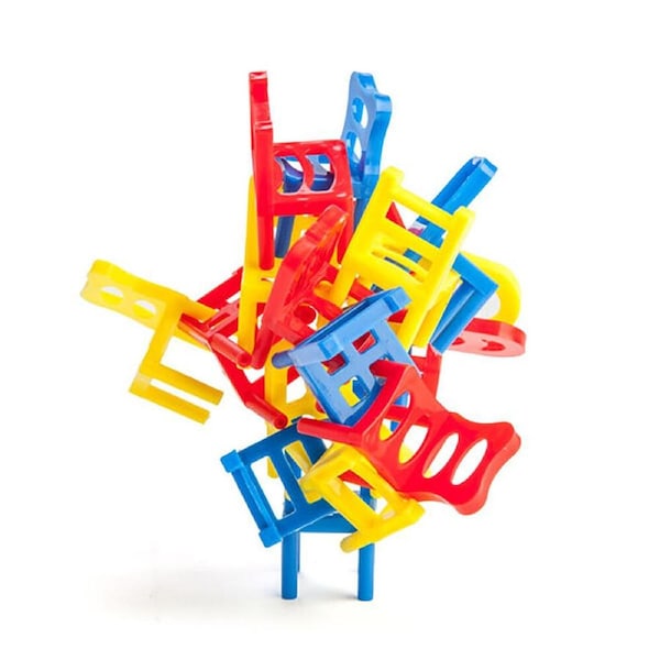 MDI Balance Chairs Set Chair Stacking/Balancing Novelty Party Drinking ...