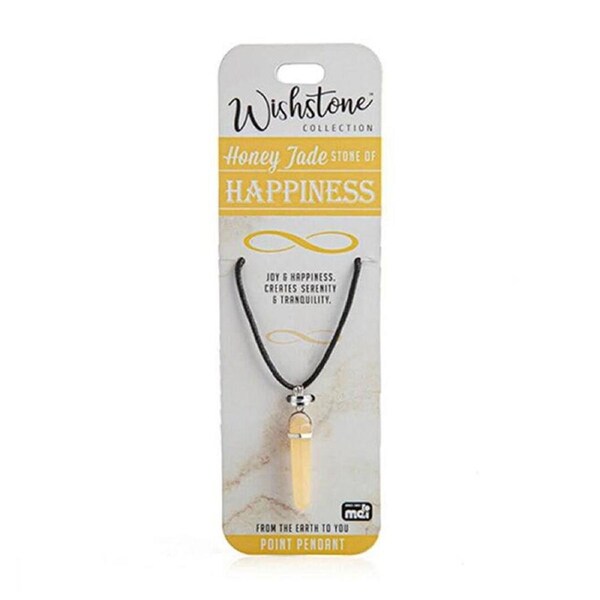Wishstone Honey Jade Point Pendant Necklace Stone of Tranquility Gemstone | Woolworths