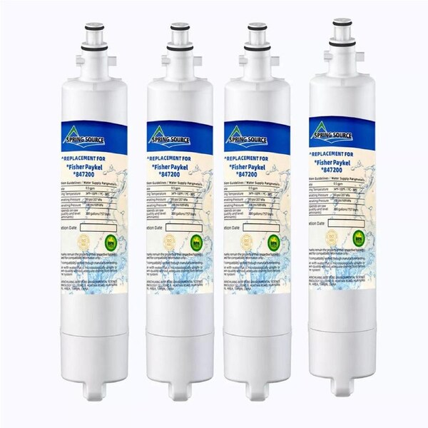 4 X For Fisher Paykel 847200 Compatible Fridge Water Filter starts ...