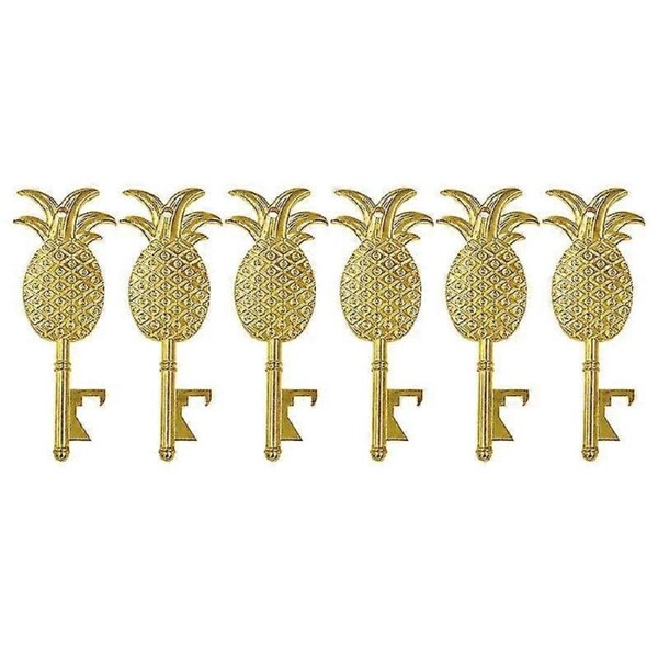 6pcs pineapple key shape bottle openers creative multipurpose alloy ...