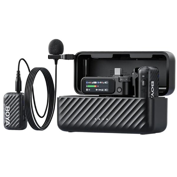 Boya BOYAMIC 2 Wireless Microphone 2x TX + 2x Lavalier Mic + Charging ...