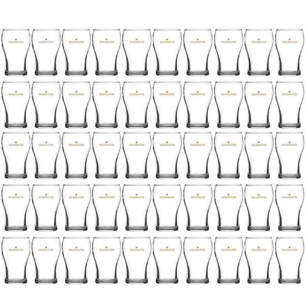 Crown Nucleated Headmaster Beer Washington Glasses 425ml - Set of 48 ...