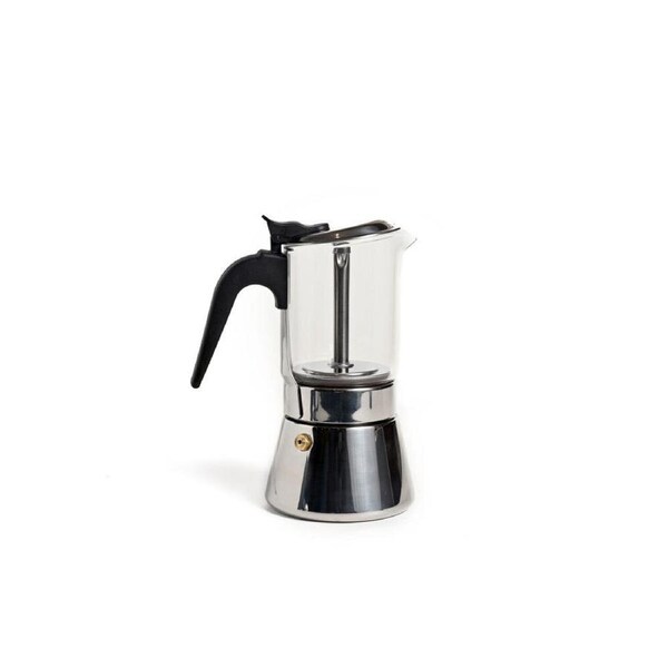 Coffee Culture Stainless Steel 10-Cup/360ml Brewing Espresso Moka Pot ...