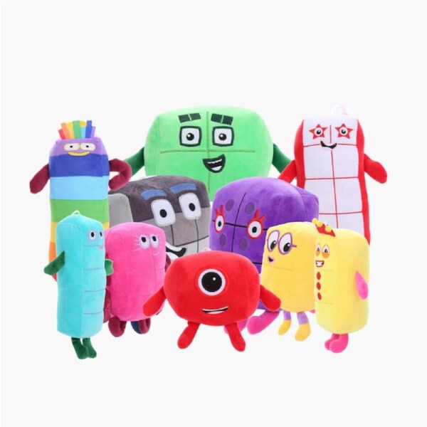 Soft Digital Block Plush Figures - Assorted | Woolworths