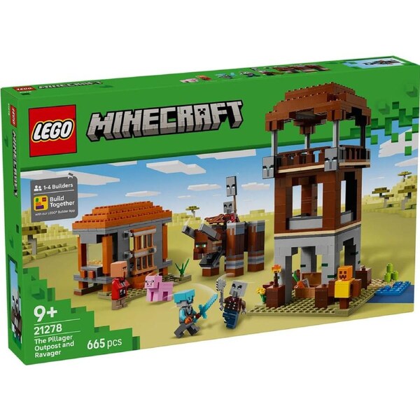 Lego Minecraft - The Pillager Outpost and Ravager | Woolworths