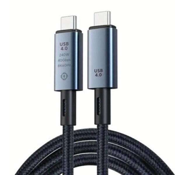 Generic USB 4.0 Type C to C 40G 8K@60Hz 240W Cable - 2m (CB-TC-Video-2M ...