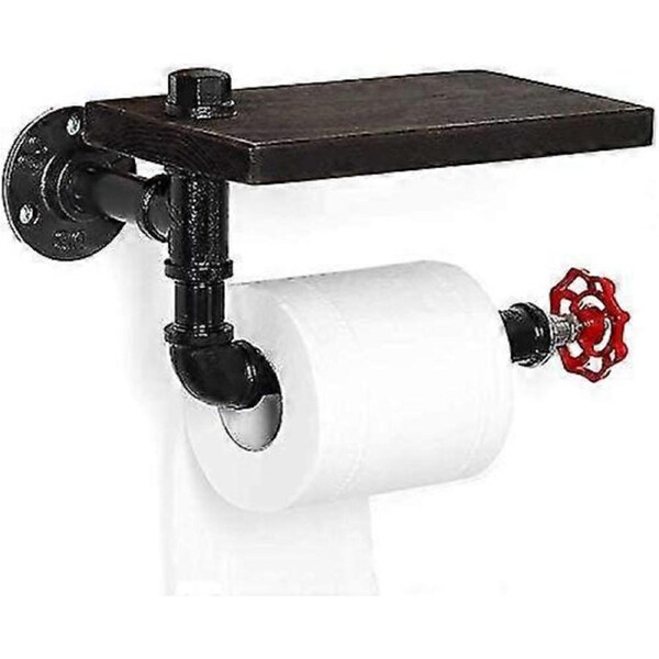 Toilet Roll Holder, Industrial Rack For Bathroom, Laundry Room, Home ...