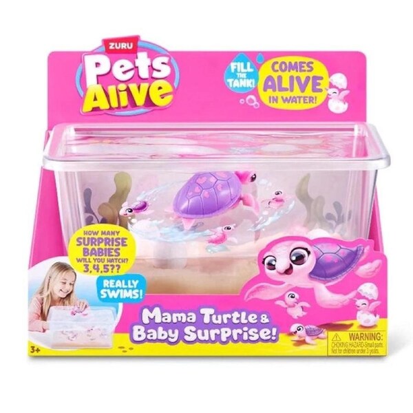 Pet's Alive Mama Turtle Surprise Playset | Woolworths
