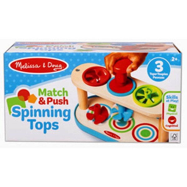 Match & Push Spinning Tops | Woolworths