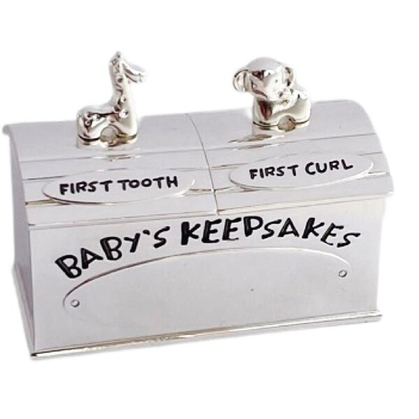 Russell Collection Tooth & Curl Box - Silver Plated Animals | Woolworths