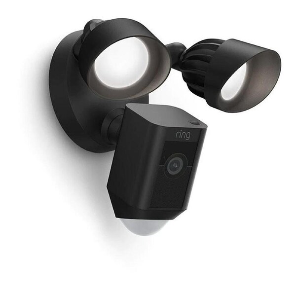 Ring Floodlight Cam Wired Plus - Black Black | Woolworths