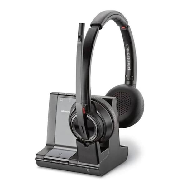 Poly Savi Office W8220 OTH Wireless UC Stereo Dect Headset - Black ...