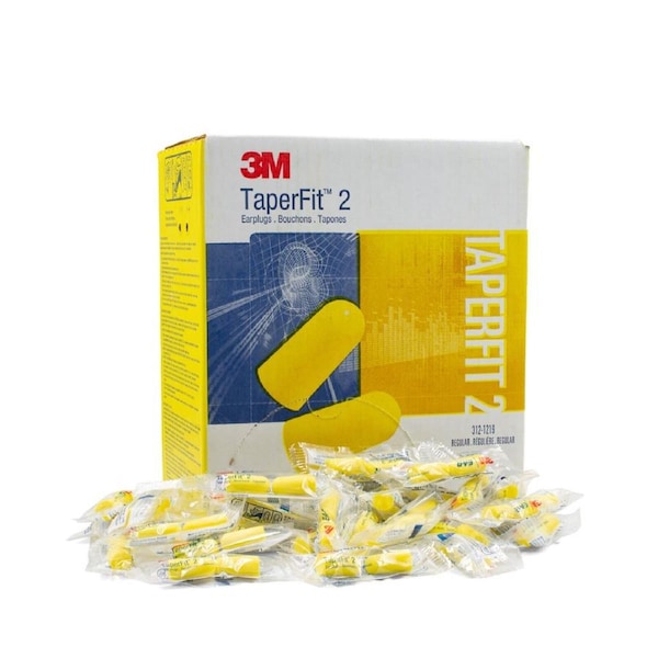3M E-A-R TaperFit 2 Uncorded Foam Earplugs - 200 Pairs, High ...