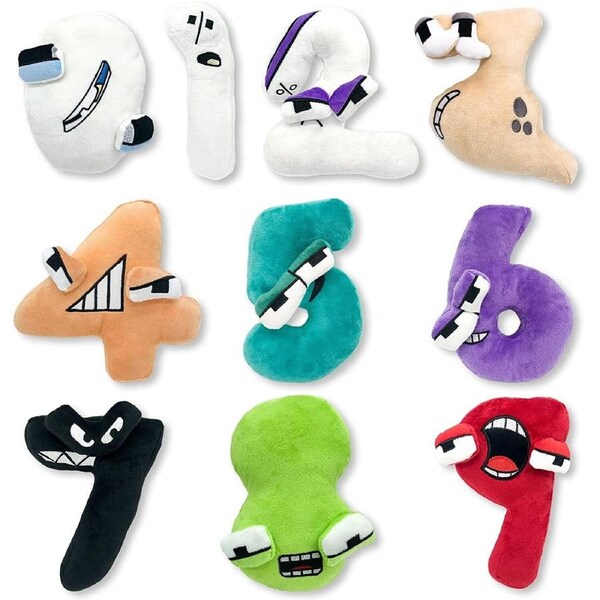 Alphabet Lore Plush Toys 0-9 Number Animal Plushie Education Number block Dolls | Woolworths
