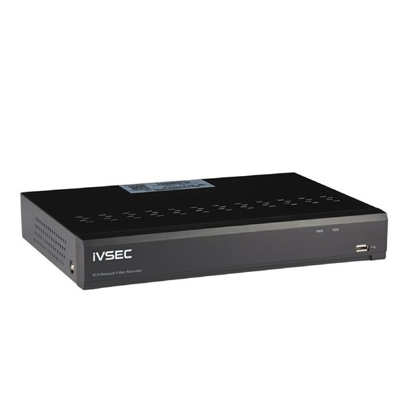 IVSEC NR008XB-2TB NVR, 8 CHANNELS, 8MP, 8 x Poe Ports, 1BAY, H265, 4K HDMI | Woolworths