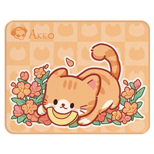 Akko Cat Theme Mousepad Orange KATE | Woolworths