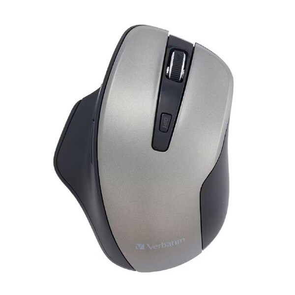 Verbatim Silent Ergonomic Wireless LED Mouse Graphite | Woolworths