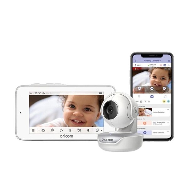 Oricom 5" Smart OBH36T HD Touchscreen Nursery Pal Premium Baby Monitor ...