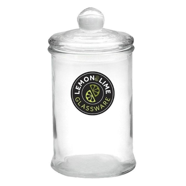 JOYBUY 6x 750ml Glass Apothecary Jars – 18×10cm Round Containers for ...