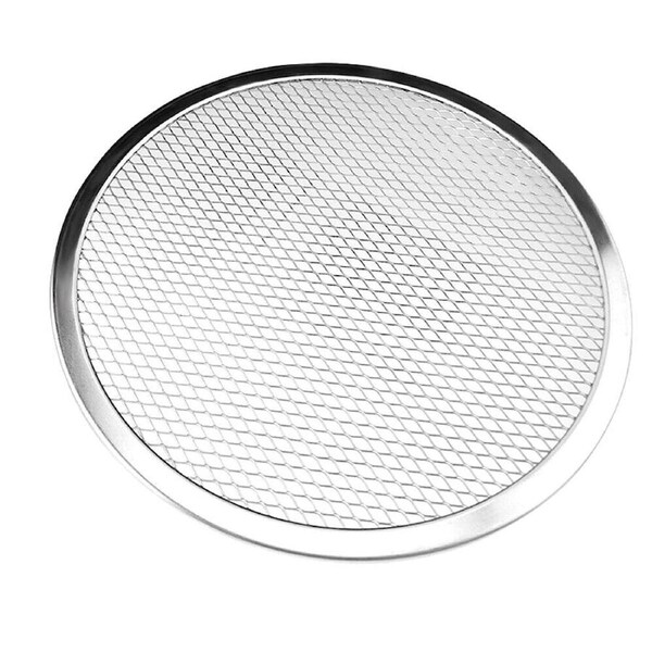 Aluminum Thicken Non-stick Net Round Pizza Mesh Pan Baking Tray Kitchen ...