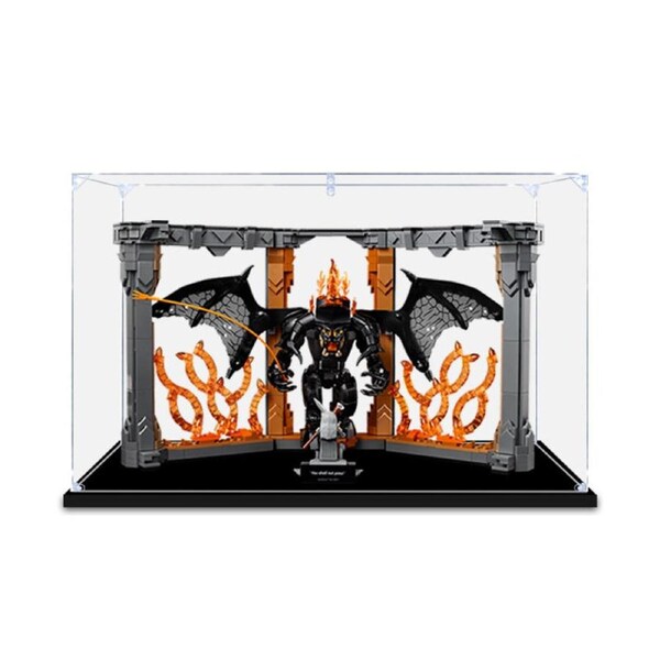 Acrylic Display Case for LEGO 10367 Icons Lord of the Rings Balrog Book ...