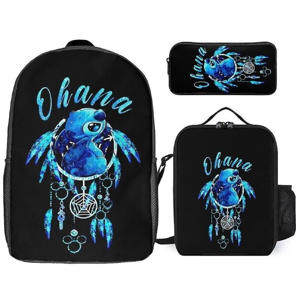 Cartoon Stitch Backpack Set Cartoon Backpacks with Pencil Case And ...