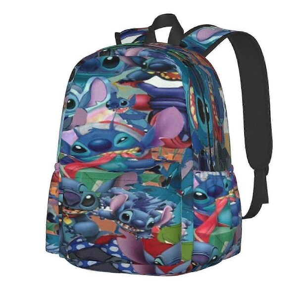 a406 Cartoon Stitch Backpack Large Capacity Lightweight Travel Unisex ...