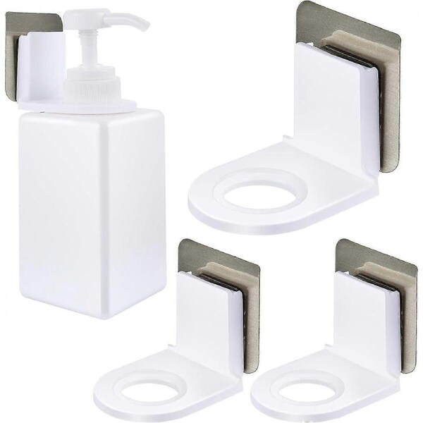 Self Adhesive Wall Mounted Shampoo Holder Hook, Liquid Soap Shower ...